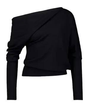 TOM FORD Off-shoulder T-shirt - Black