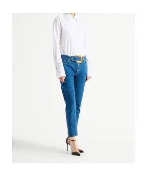 Balmain Belted Denim Jeans