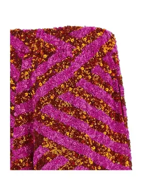 Dries Van Noten Pomy Bis Sequined Bermuda Shorts
