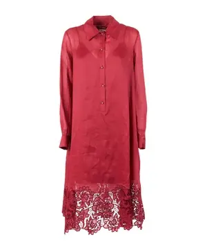 Max Mara Embroidery Shirt Dress - Red