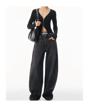Alexander Wang V-neck Long Sleeve Pointelle Zip Cardigan