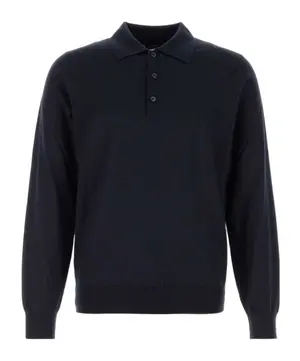 Brioni Long-sleeve Polo Shirt - Black