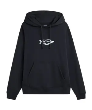 Y3 French Terry Liquid Logo Hoodie - Black