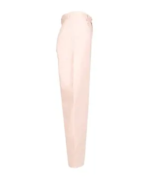 Alaïa High-rise Wide-leg Pants - Pink