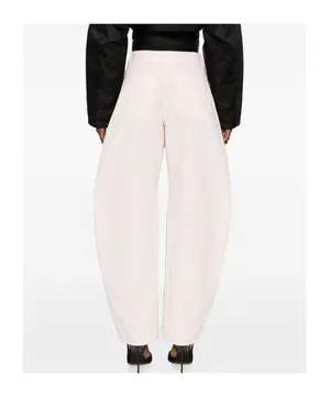 Alaïa High-rise Wide-leg Pants - Pink