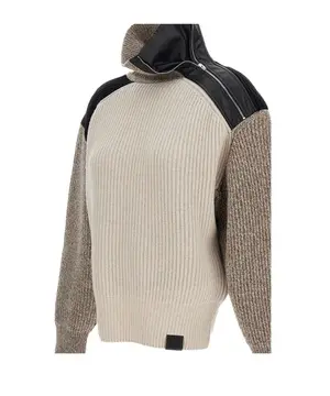 Stella McCartney Zip-panel Ribbed-knit Sweater