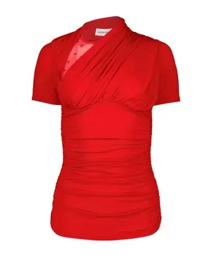 MARINE SERRE Fitted Short-sleeved Top