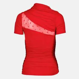 MARINE SERRE Fitted Short-sleeved Top