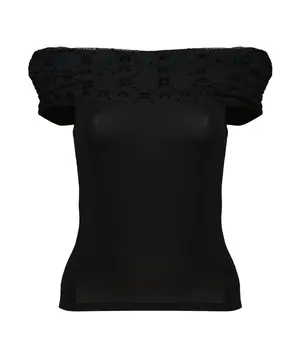 MARINE SERRE Draped Bustier Top