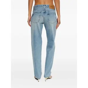 HAIKURE Distressed Straight-leg Jeans