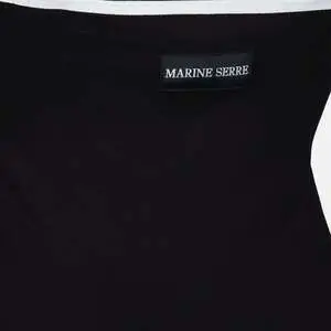 MARINE SERRE Moon Logo Halter Neck Jersey Tank Top
