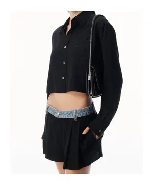Alexander Wang Cropped Button-down Shirt