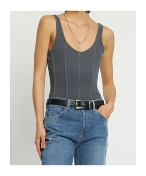 AGOLDE Elna's Stretch Cotton Bodysuit