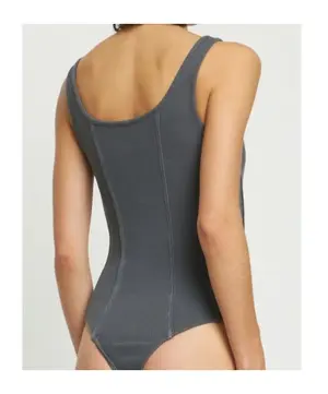 AGOLDE Elna's Stretch Cotton Bodysuit