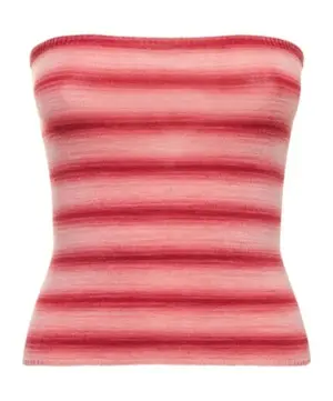 Gimaguas Ludo Striped Viscose Top - Red