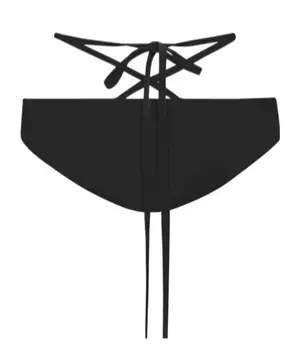 Christopher Esber Loop Tie High Rise Bikini Bottoms - Black
