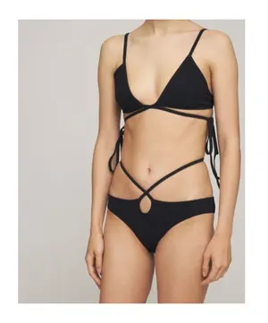 Christopher Esber Loop Tie High Rise Bikini Bottoms