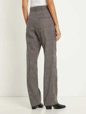 Isabel Marant Étoile Olympe Wool Blend Straight Pants