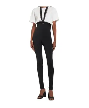 Attico Ruby Jersey Halterneck Skinny Pants