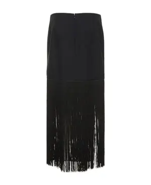 Michael Kors Crepe Tassel Mini Skirt