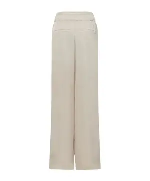 Brunello Cucinelli Satin Wide Leg Pajama Pants