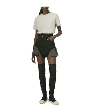 Rick Owens Dirt Denim Shorts