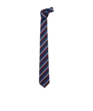 Valentino Garavani Stripe Detailed Tie - Blue