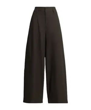 LEMAIRE Large Cotton Chino Pants Brown 40 Fr - Black