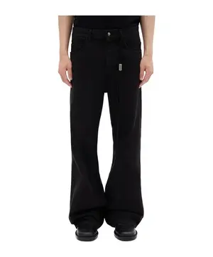 ANN DEMEULEMEESTER Modest 5 Pockets Relaxed Flared Trousers