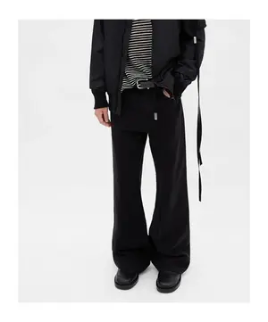 ANN DEMEULEMEESTER Modest 5 Pockets Relaxed Flared Trousers