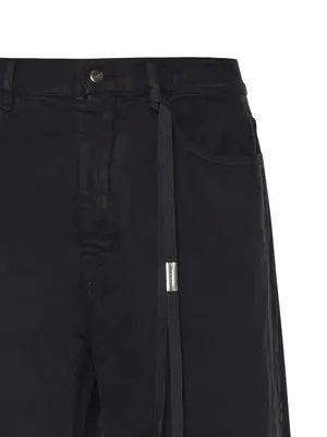 ANN DEMEULEMEESTER Modest 5 Pockets Relaxed Flared Trousers - Black