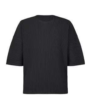 Issey Miyake Plissé T-shirt - Black