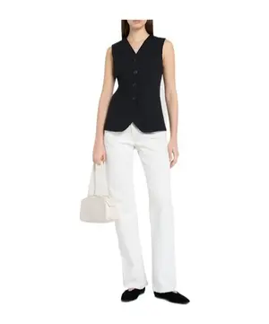 Max Mara Fornovo Viscose Blend Jersey Vest - Black
