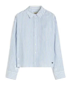 Max Mara Long-sleeved Shirt - Light Blue