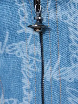 VIVIENNE WESTWOOD Cobrax Denim Corset With Lace-up Back