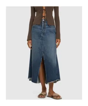 Citizens Of Humanity Mina Flared Denim Midi Skirt