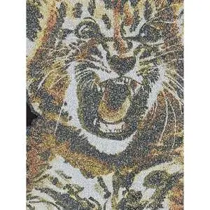 GANNI Graphic Tiger Motif Organic Cotton T-shirt - Gray