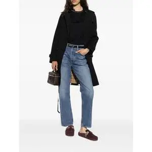 Burberry Leather Check-embossed Slip-on Shoes