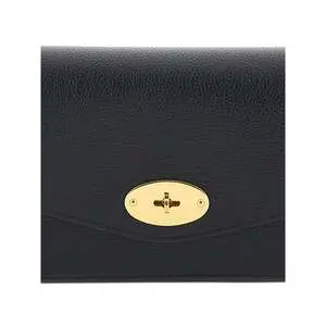 Mulberry Textured Calf Leather Clutch With Chain Strap