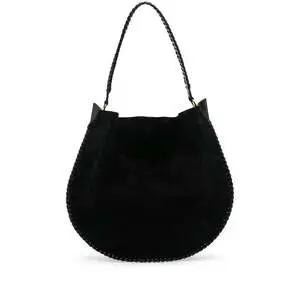 Isabel Marant Étoile ISABEL MARANT Suede Shoulder Bag With Whipstitch Trim Multicolor