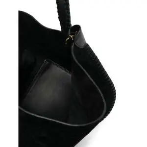 Isabel Marant Étoile Suede Shoulder Bag With Whipstitch Trim - Multicolor