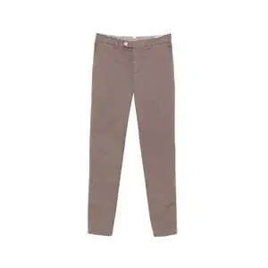 Brunello Cucinelli BRUNELLO CUCINELLI Grey Cotton Chinos Gray