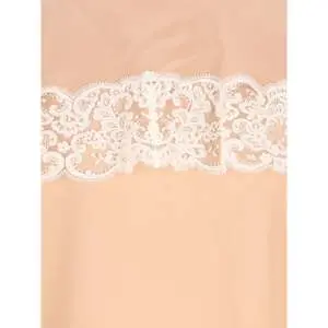 Chloé Silk Lace Detail Blouse - Orange