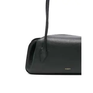 Yuzefi Leather Shoulder Bag - Black