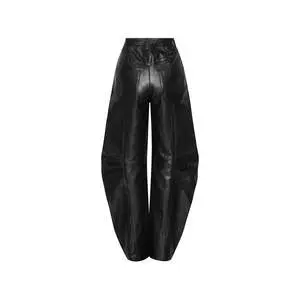 ROTATE BY BIRGER CHRISTENSEN Leather High-waisted Trousers