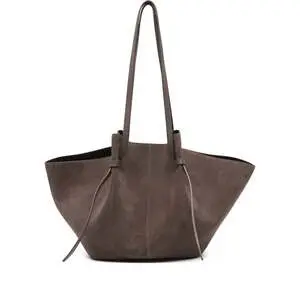 Yuzefi Suede Tote Bag - Brown