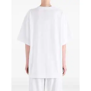 Balenciaga Palm Tree Print Cotton T-shirt