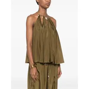 Zimmermann Halterneck Blouse - Green