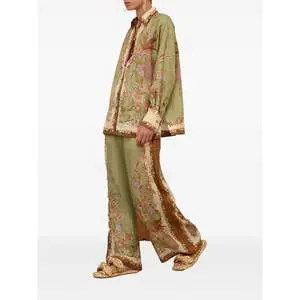 Zimmermann Floral Print Silk Shirt
