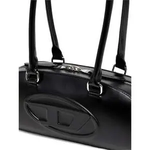 DIESEL® Leather Embossed Logo Shoulder Bag
